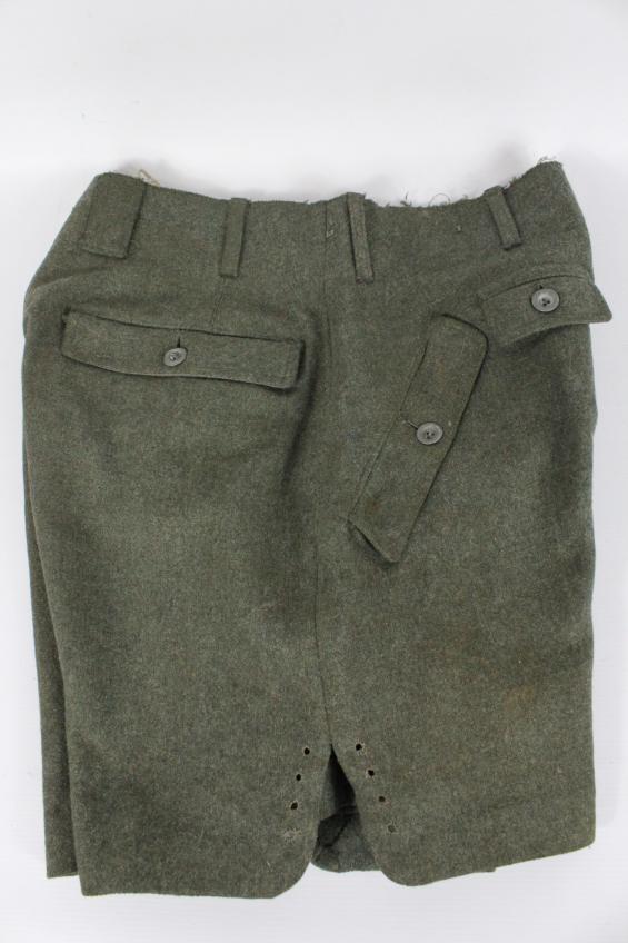 CS Militaria | WW2 German M44 Army/SS Model Trousers Converted Into Shorts