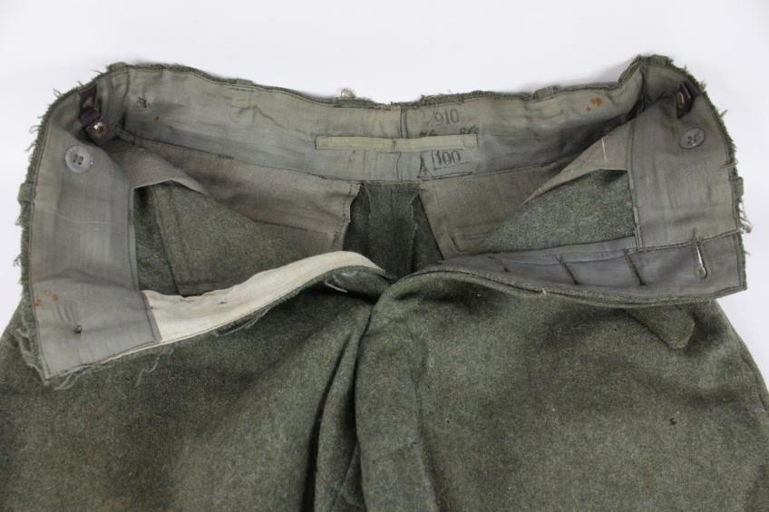 CS Militaria | WW2 German M44 Army/SS Model Trousers Converted Into Shorts