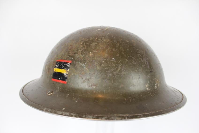 CS Militaria | Rare WW2 Canadian Normandy Unit Flashed helmet - 1st ...