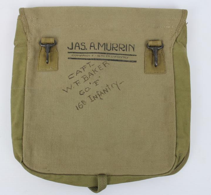 CS Militaria | WW1 US Officer Named M1908 Haversack , 1914 Dated