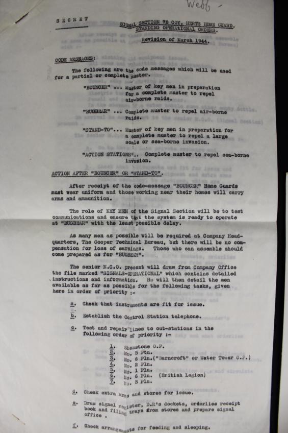 CS Militaria | WW2 British '7th Battalion , Herts Home Guard' Paperwork ...