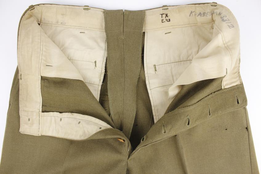 CS Militaria | WW2 US M37 'Mustard' Wool Combat Trousers