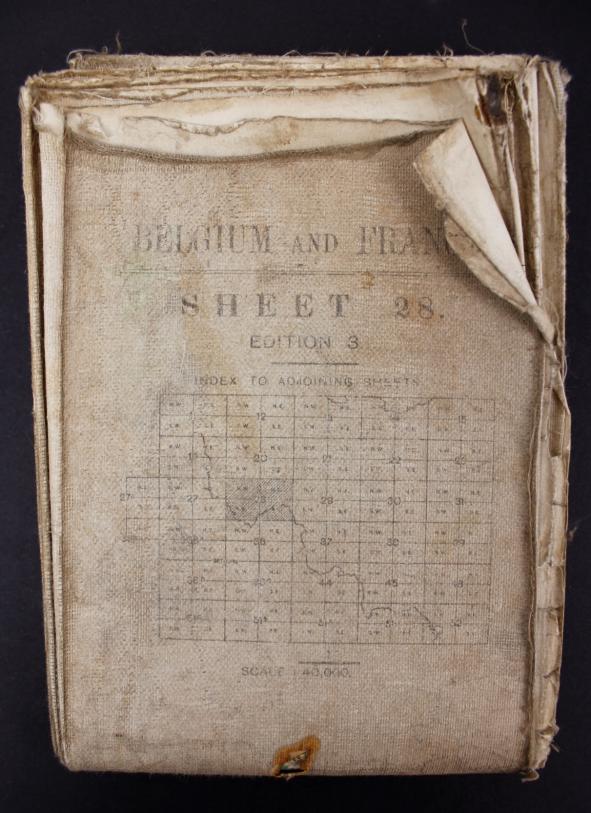 CS Militaria | WW1 British February 1917 Map Of Belgium & France