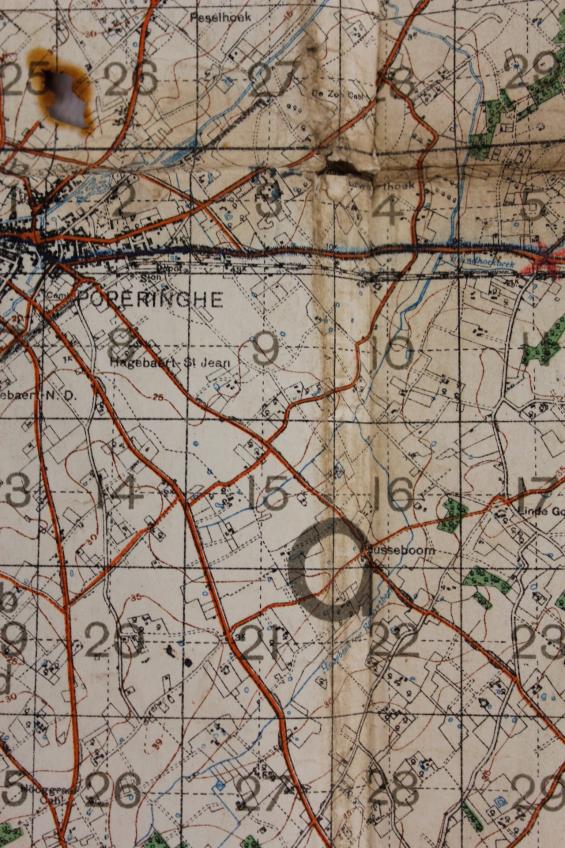 CS Militaria | WW1 British February 1917 Map Of Belgium & France