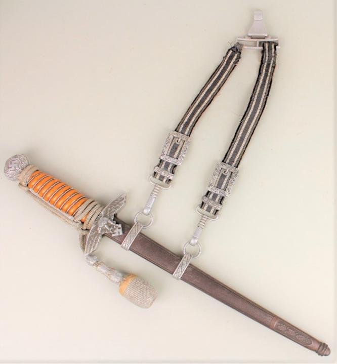 CS Militaria | WW2 German Luftwaffe Dagger With Hanger & Knot